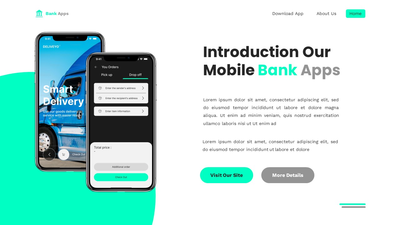 Bank Apps - Mobile App Powerpoint Templates, Presentation Templates