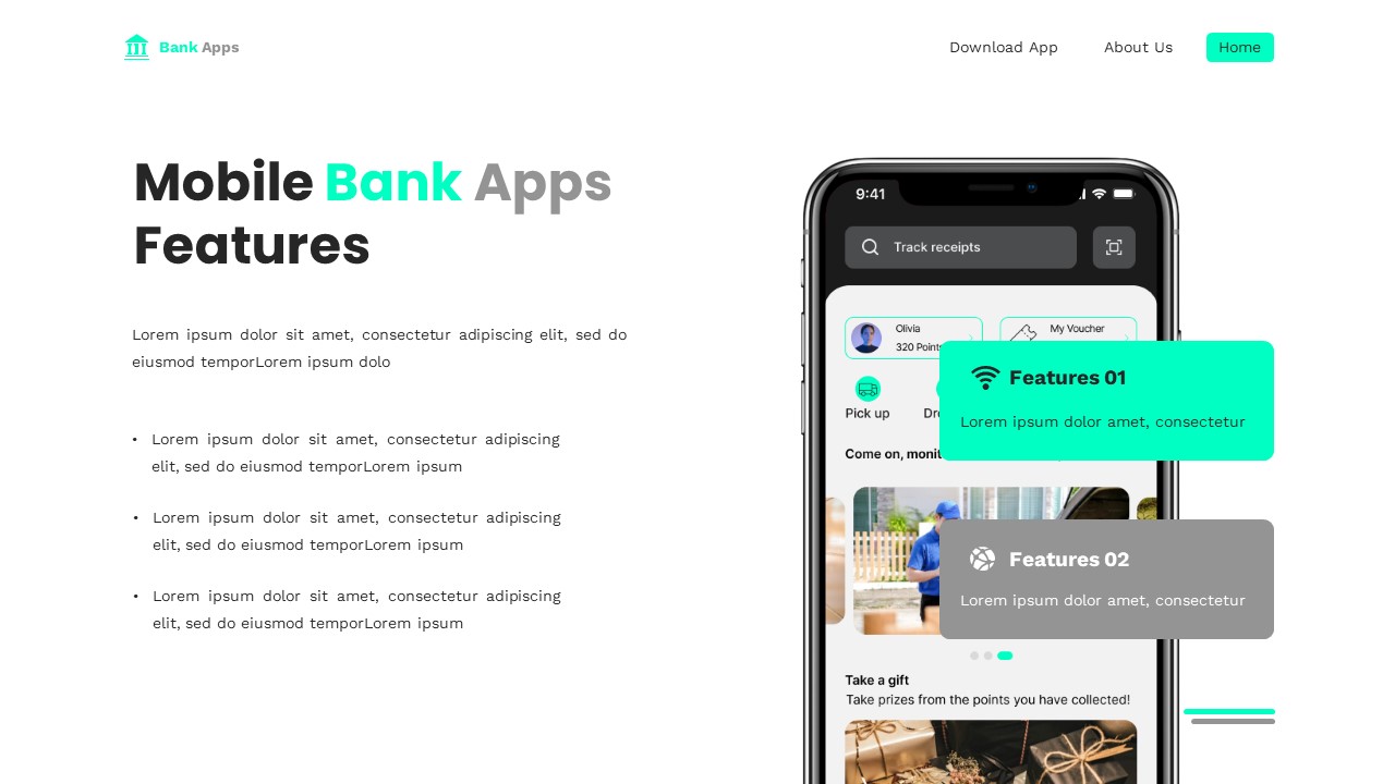Bank Apps - Mobile App Powerpoint Templates, Presentation Templates