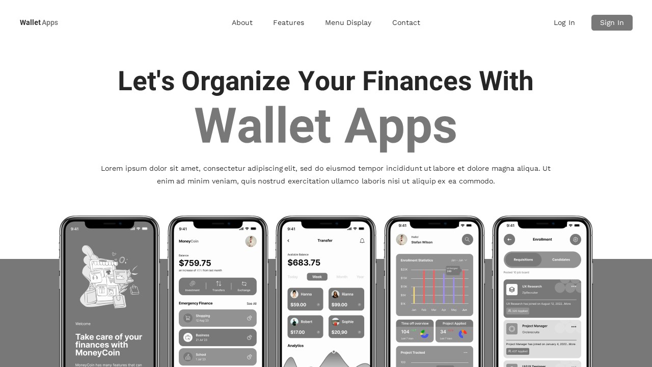 Wallet Apps - Mobile App Powerpoint Templates, Presentation Templates