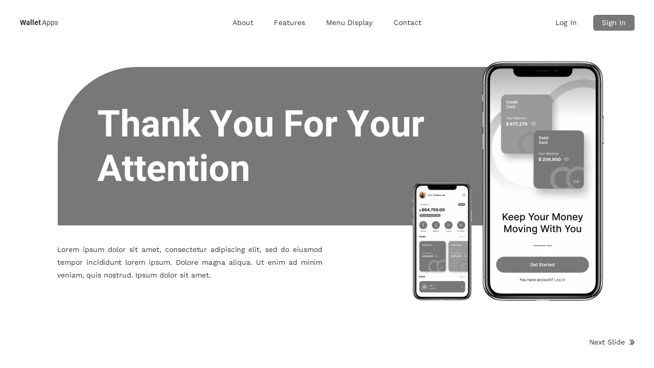 Wallet Apps - Mobile App Powerpoint Templates, Presentation Templates