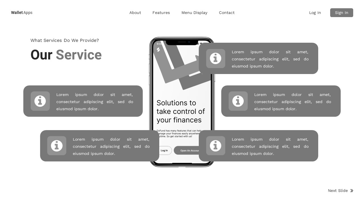 Wallet Apps - Mobile App Powerpoint Templates, Presentation Templates