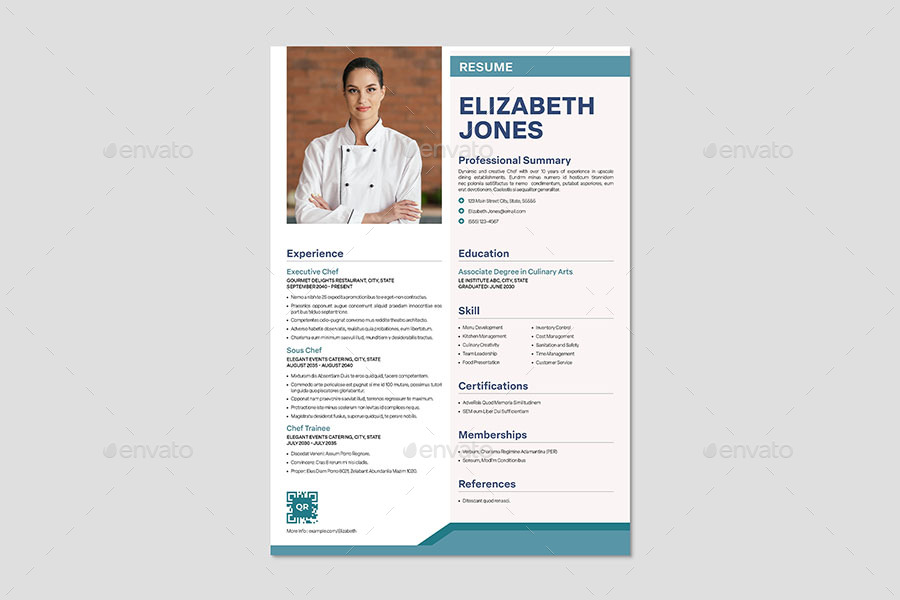 Modern Resume Template, Print Templates | GraphicRiver