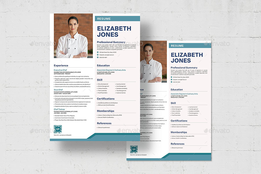 Modern Resume Template, Print Templates | GraphicRiver