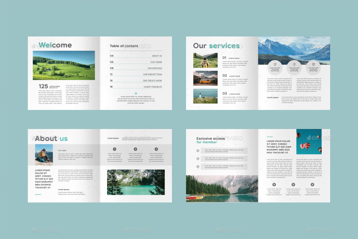 Travel Agency Brochure, Print Templates | GraphicRiver