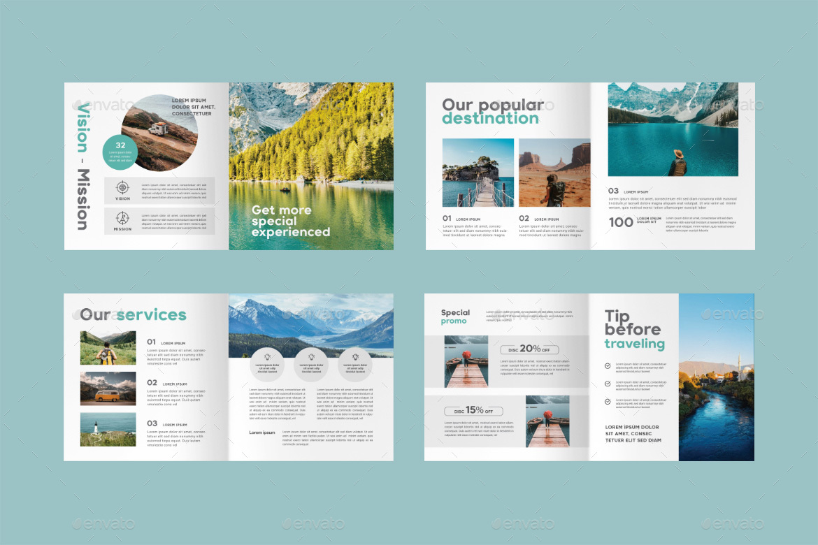 Travel Agency Brochure, Print Templates | GraphicRiver