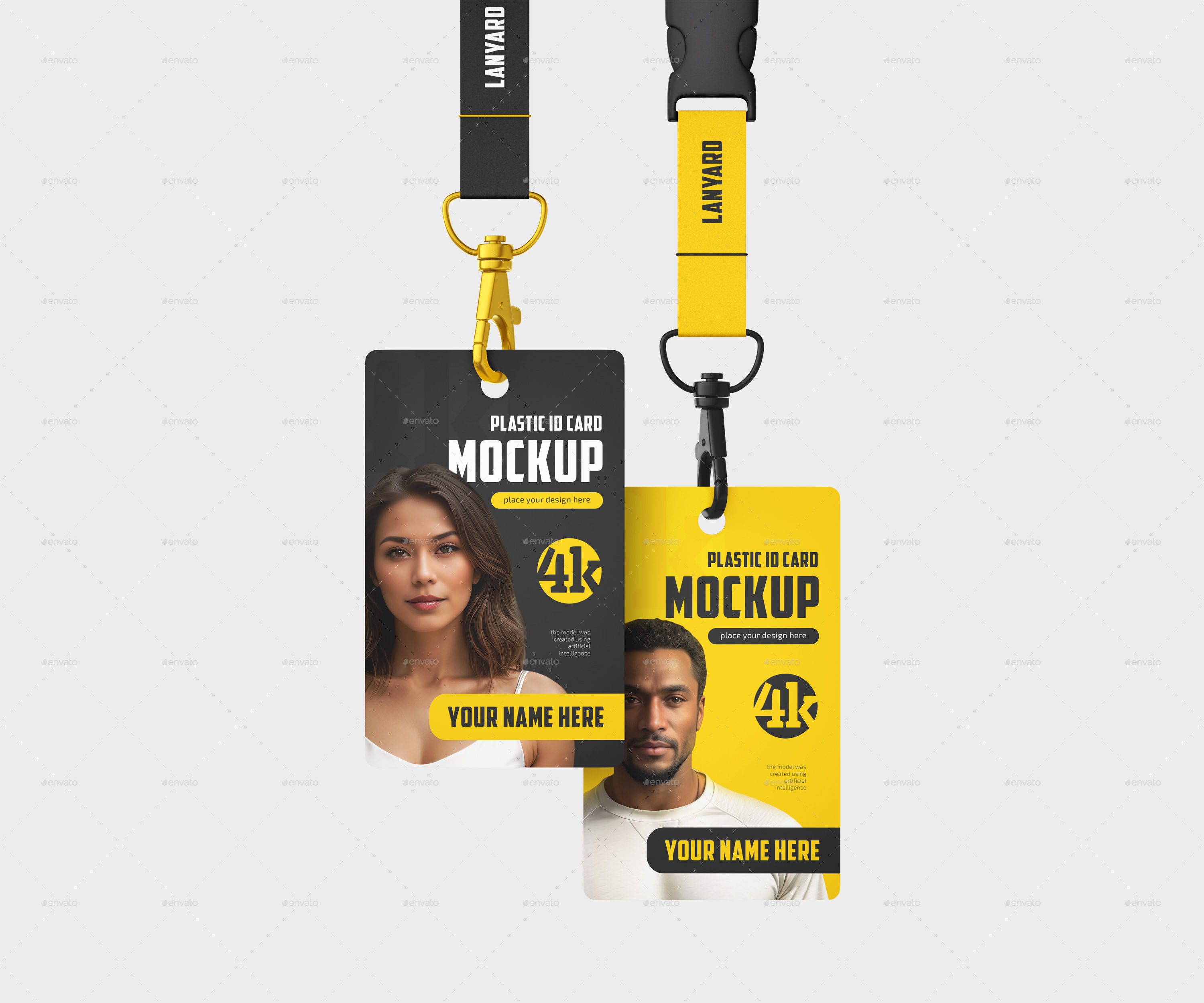 Plastic ID Card Mockup Set, Graphics | GraphicRiver