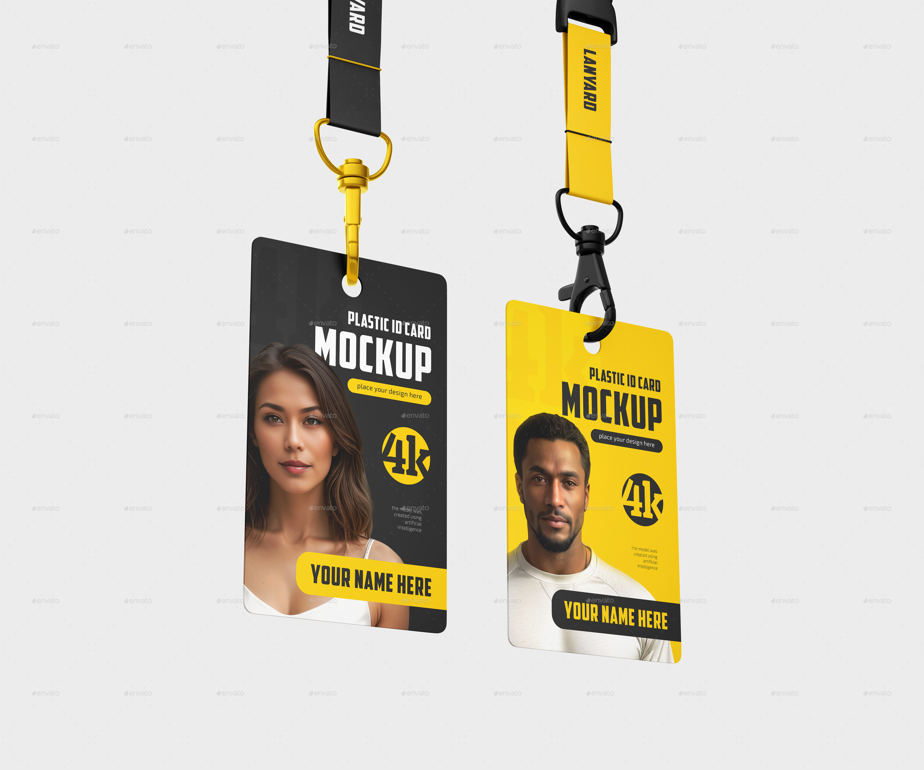 Plastic ID Card Mockup Set, Graphics | GraphicRiver