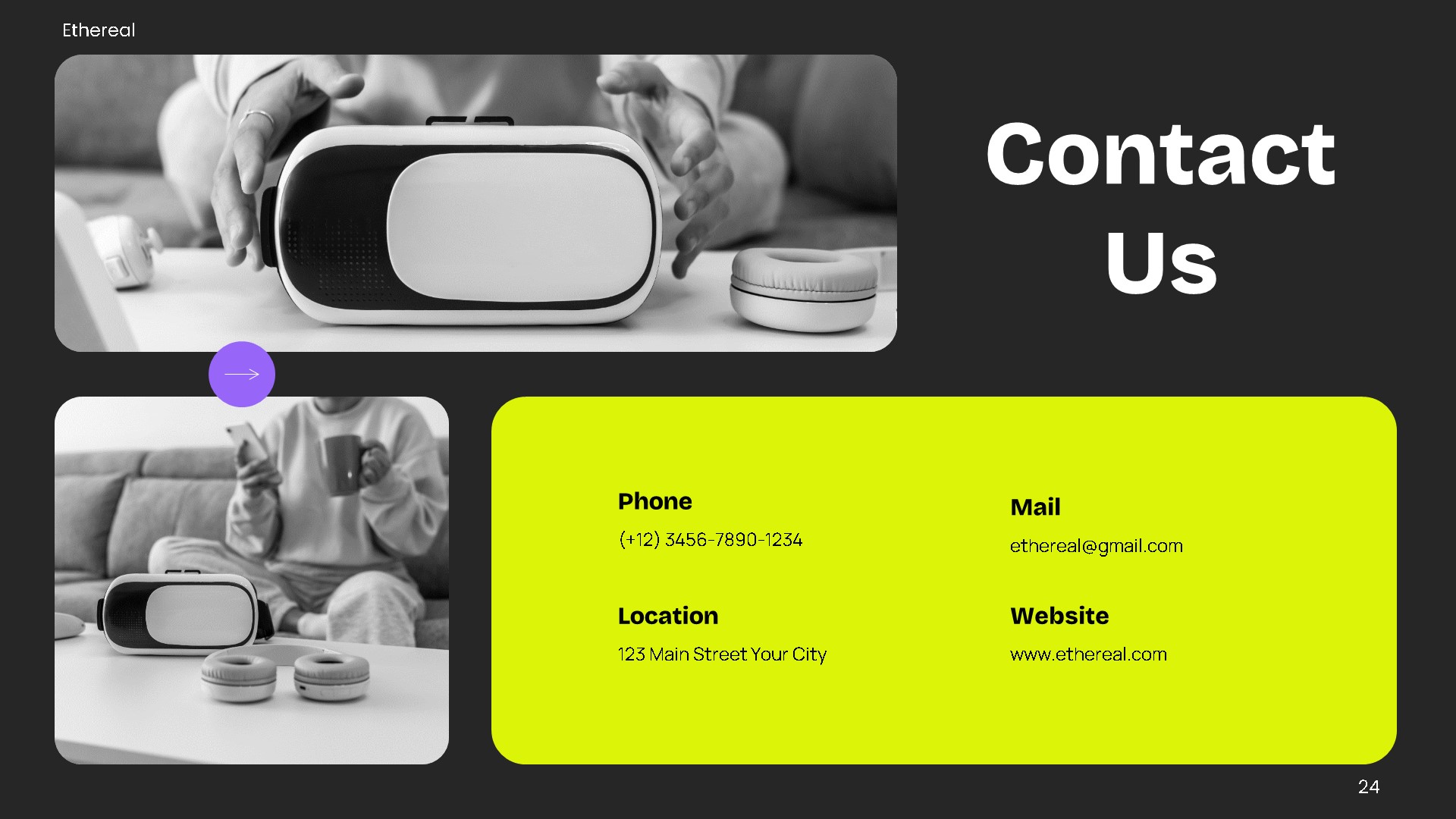 Black Purple Lemon Creative Bento Annual Report Powerpoint Presentation ...