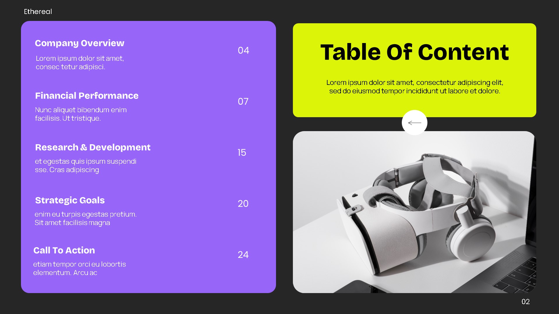 Black Purple Lemon Creative Bento Annual Report Keynote Presentation ...