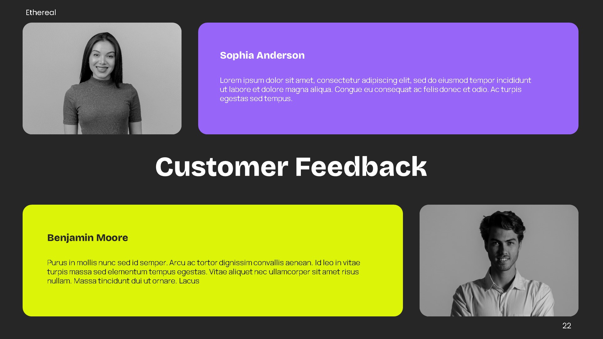 Black Purple Lemon Creative Bento Annual Report Keynote Presentation ...