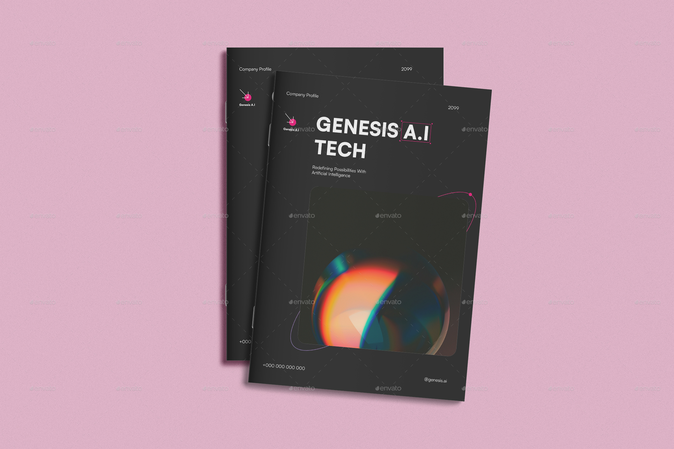 Red Gradient UI UX Style Company Profile, Print Templates | GraphicRiver