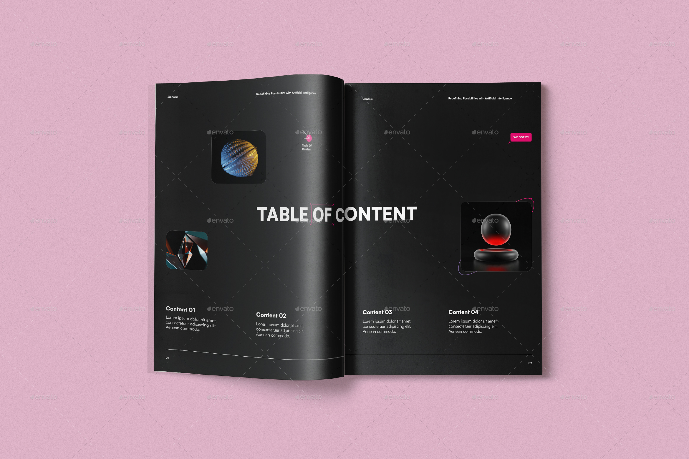 Red Gradient UI UX Style Company Profile, Print Templates | GraphicRiver