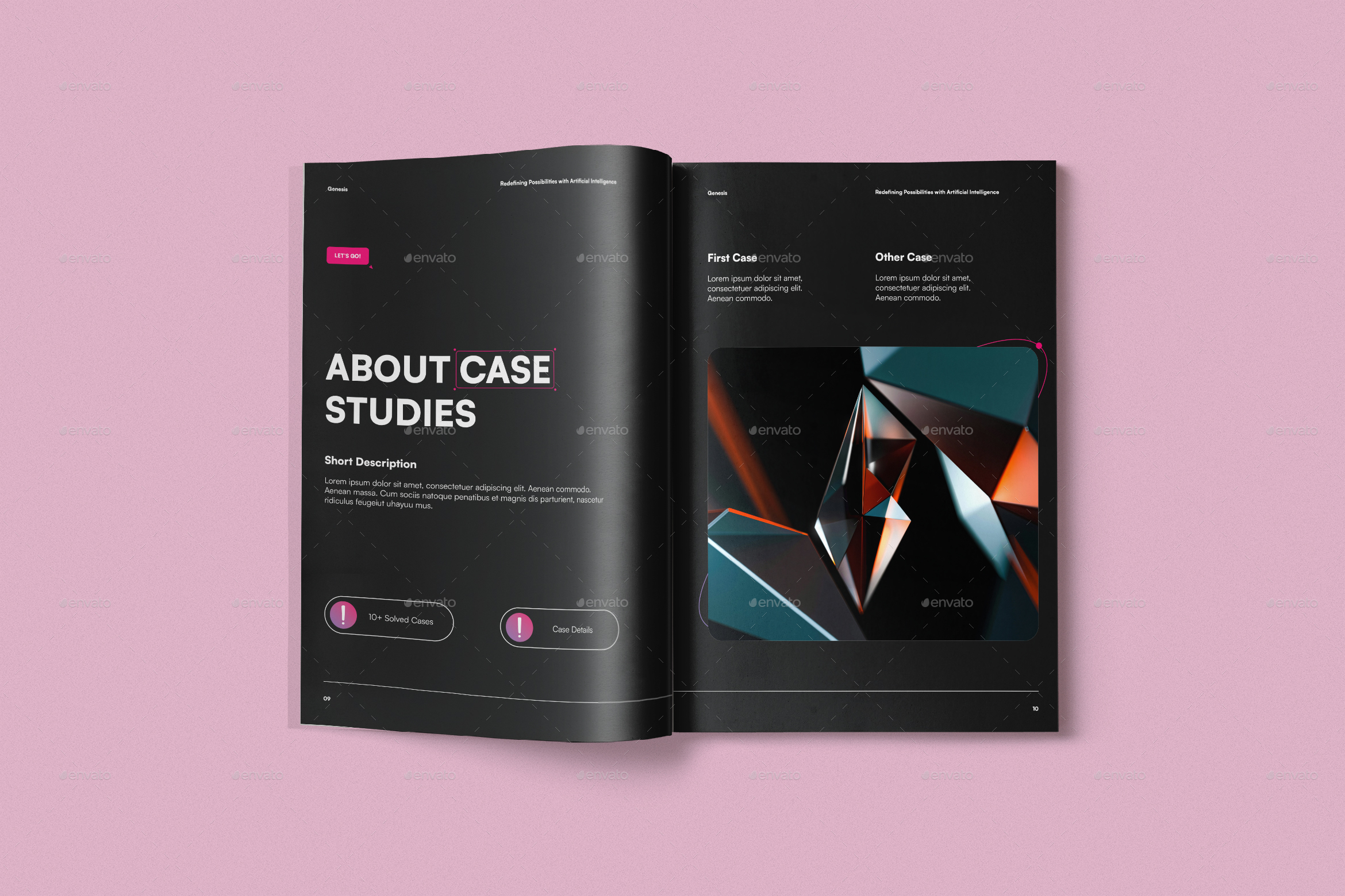 Red Gradient UI UX Style Company Profile, Print Templates | GraphicRiver