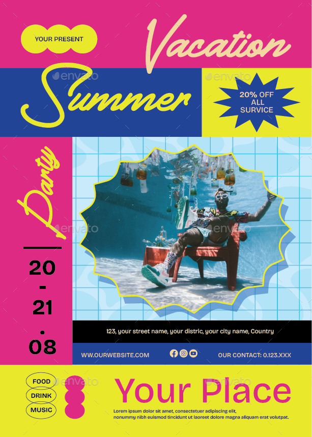 Summer Vacation Flyer, Print Templates | GraphicRiver