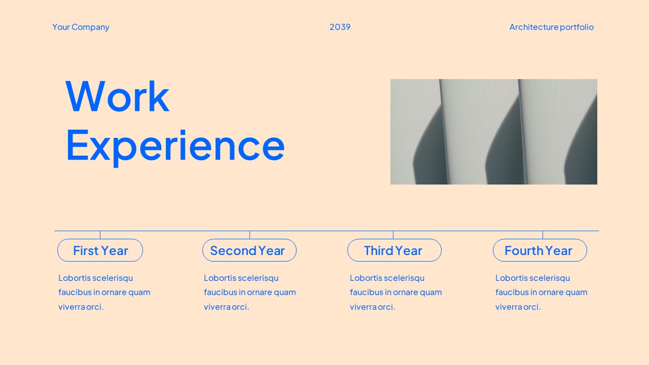 Blue Cream Modern Minimalist Architecture Portfolio Key Note ...