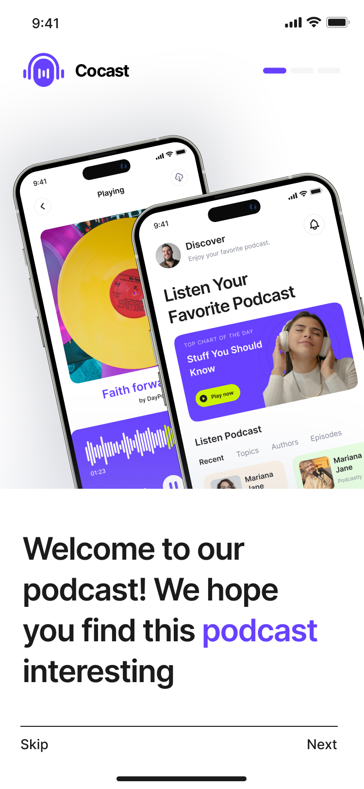 Corecast - Podcast App React Native CLI Ui Kit by JsmThemes | CodeCanyon