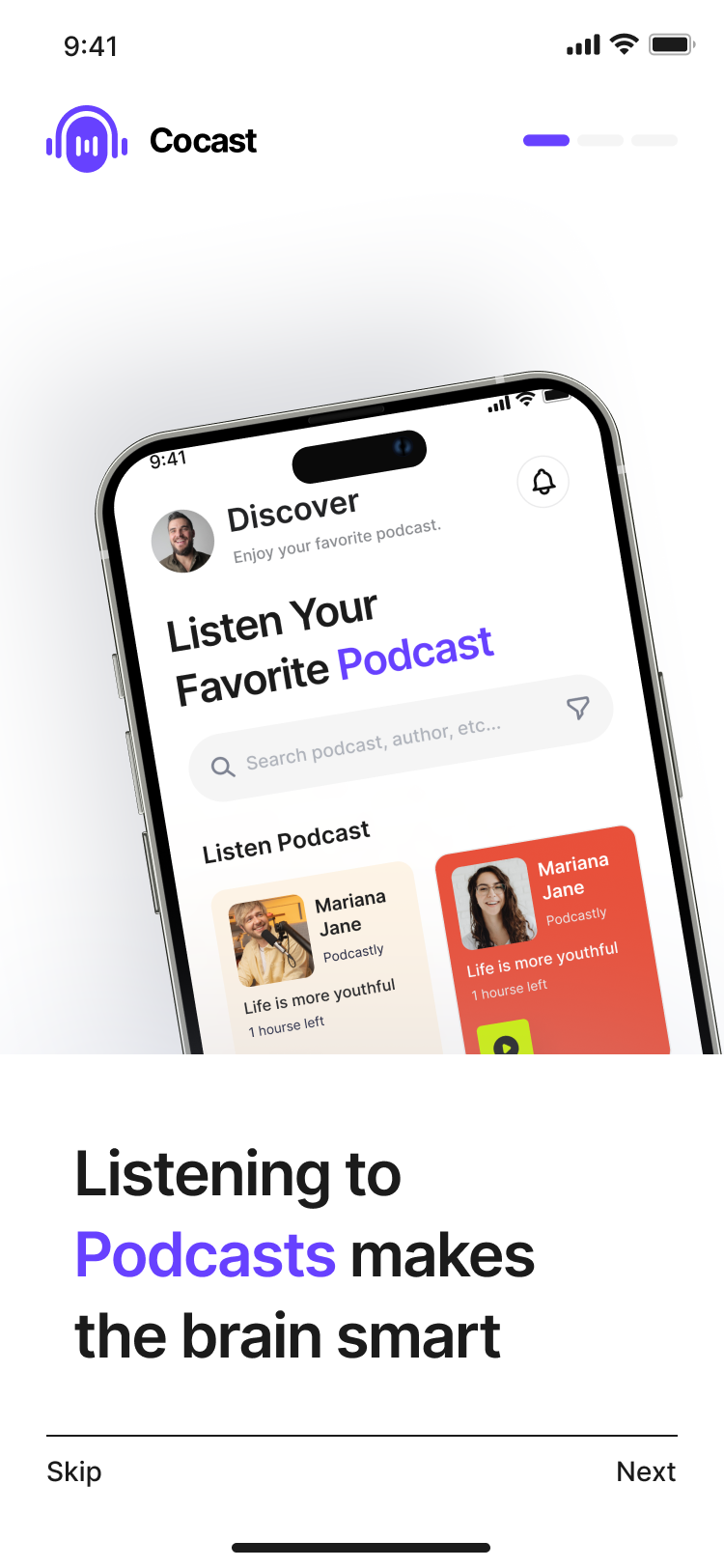 Corecast - Podcast App React Native CLI Ui Kit by JsmThemes | CodeCanyon