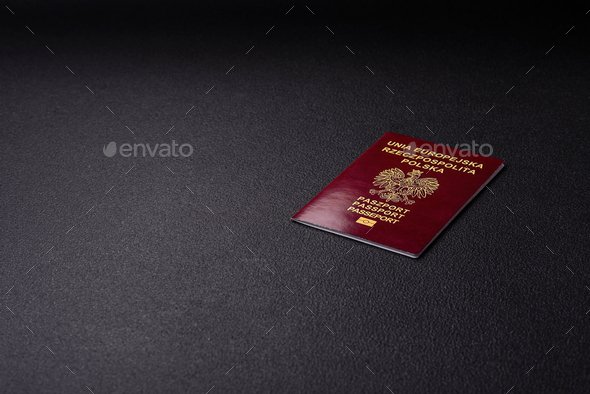 Physical paper international passport of a Polish citizen Stock Photo ...