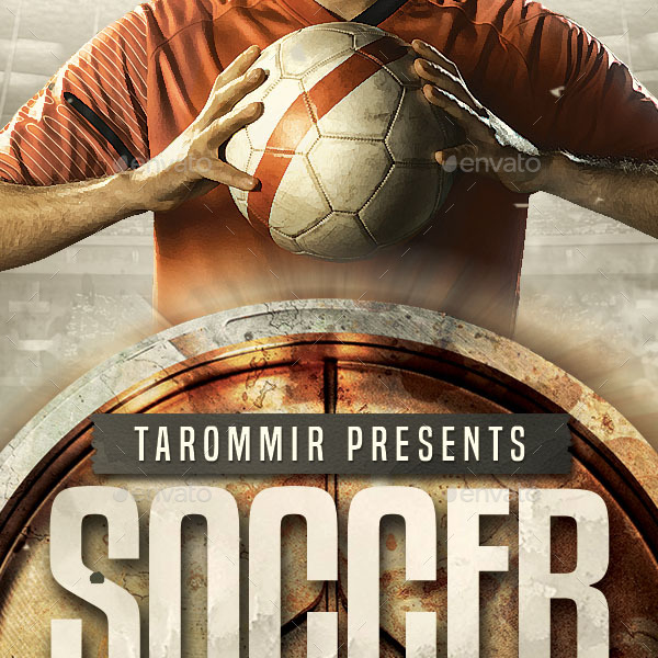 Soccer Match Flyer, Print Templates | GraphicRiver