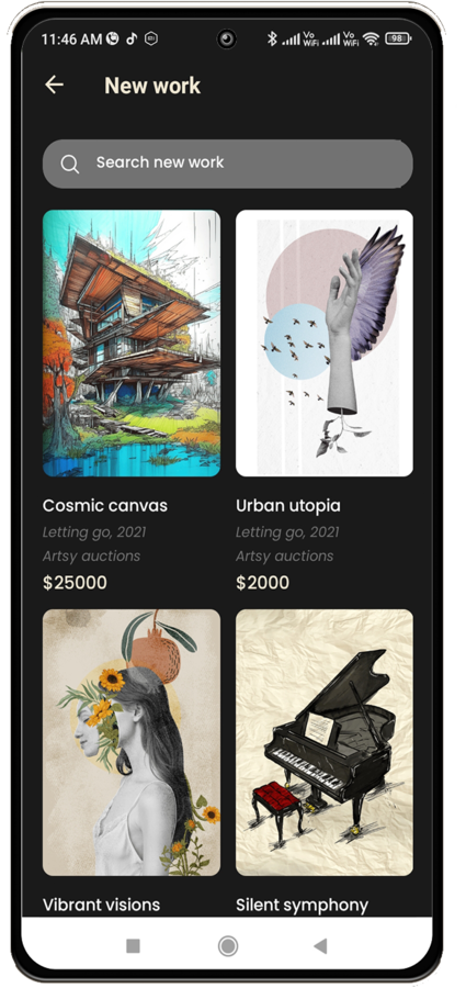 Art App - Online Art Gallery | Paintings Store | Artwork Shop React ...