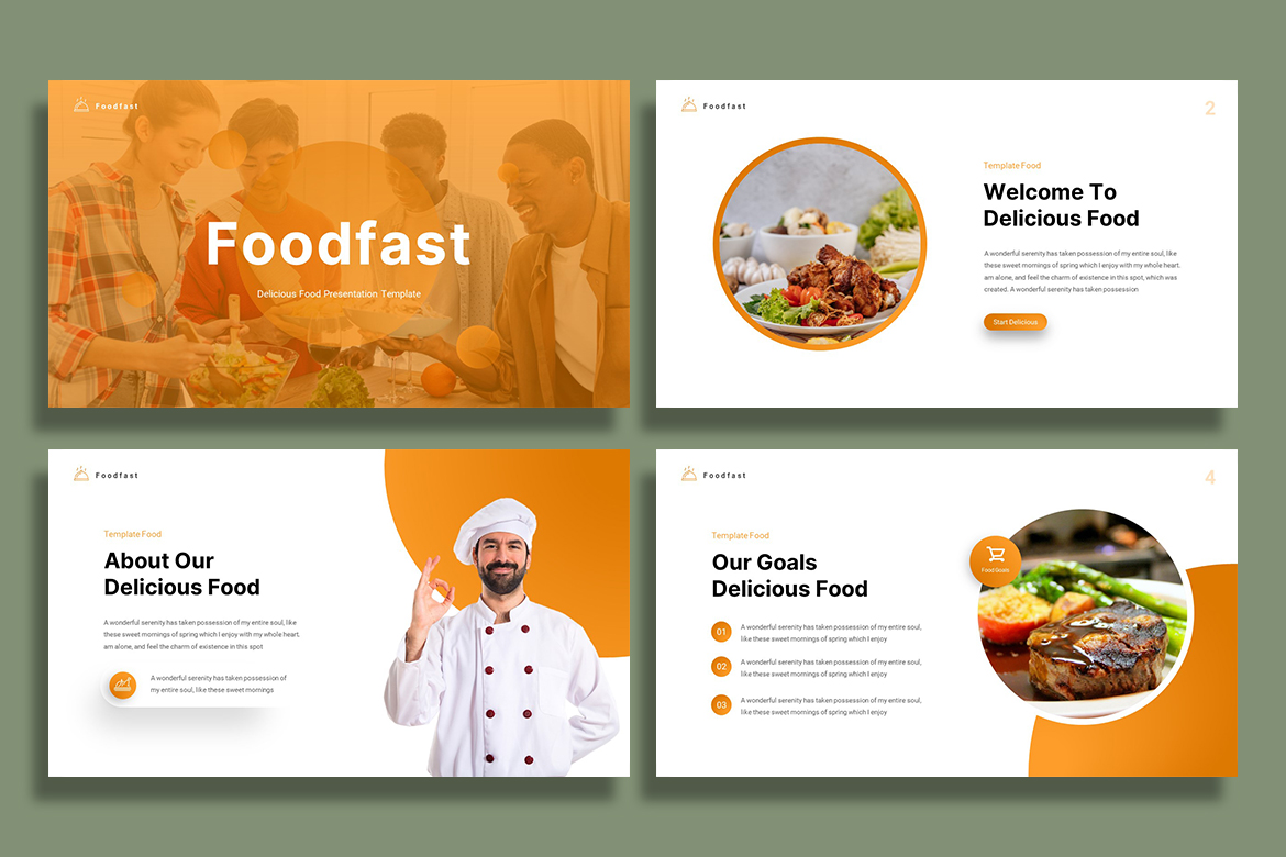 Foodfast - Food PowerPoint Template, Presentation Templates | GraphicRiver