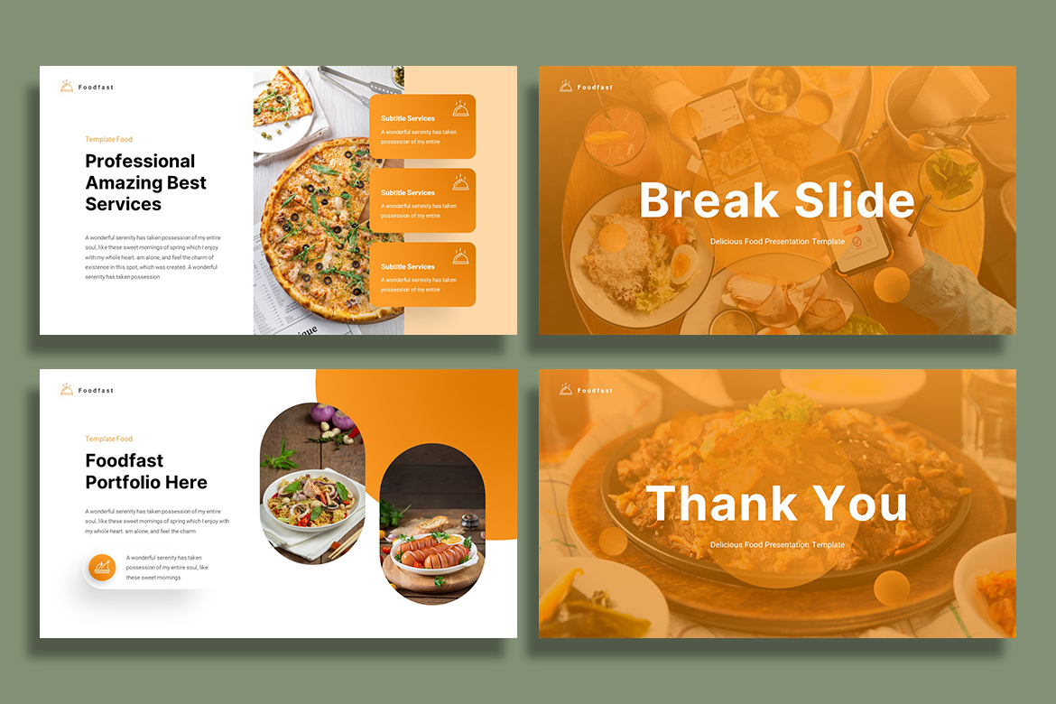 Foodfast - Food PowerPoint Template, Presentation Templates | GraphicRiver