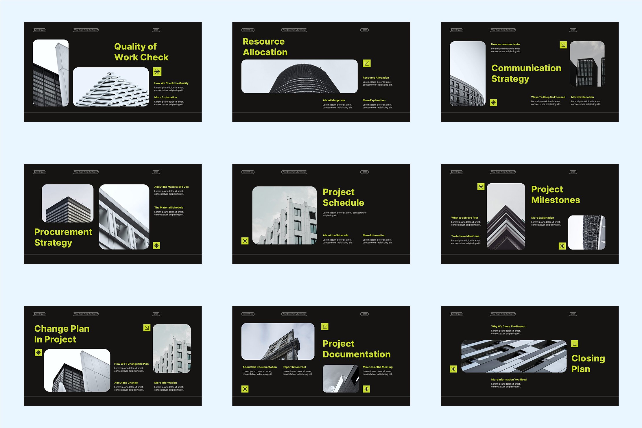 Black Green Modern Style Project Management Presentation, Presentation ...