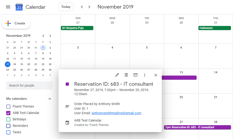 ARB Google Calendar (Add-On) by Fluent-Themes | CodeCanyon