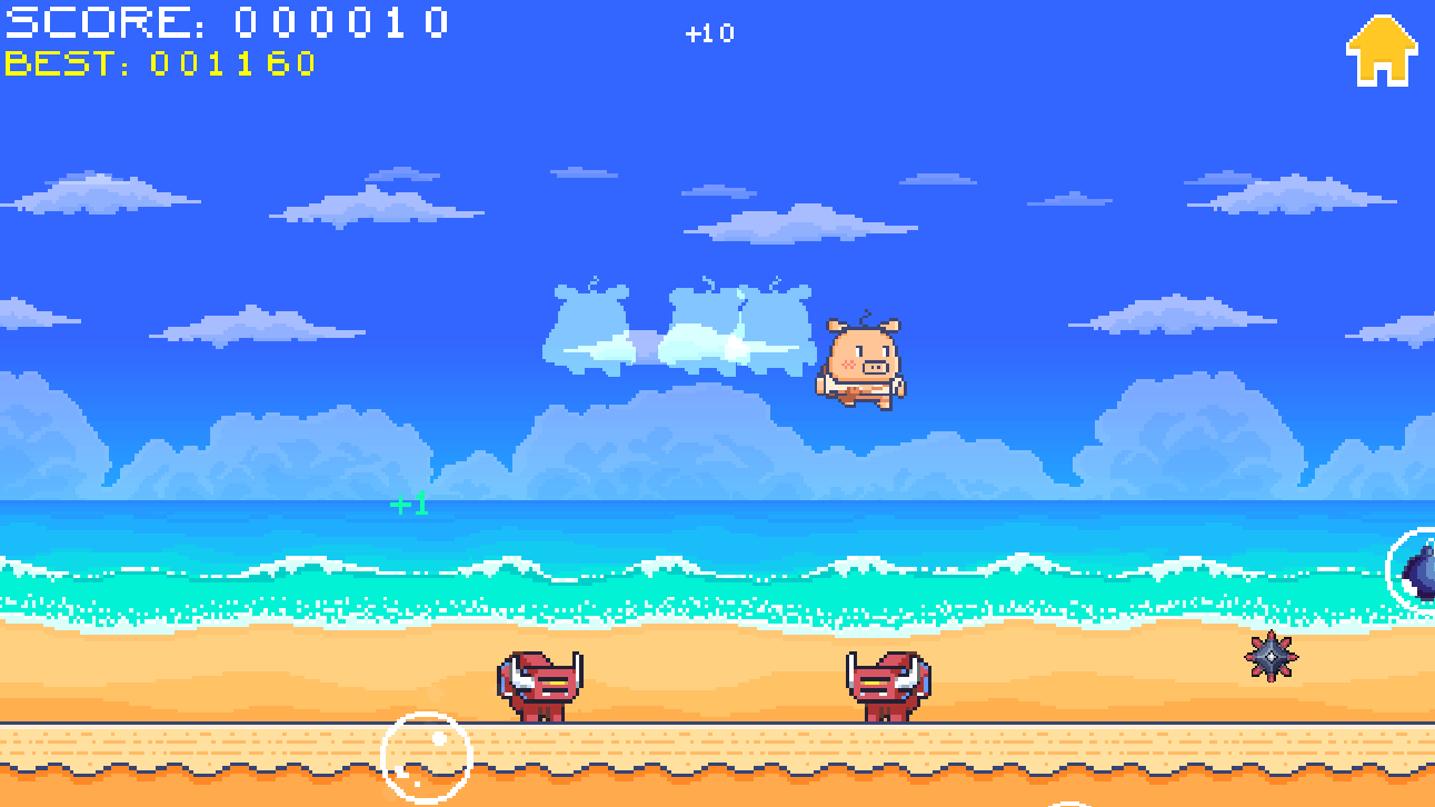 Pig Bubble Jumping by andercodes | CodeCanyon