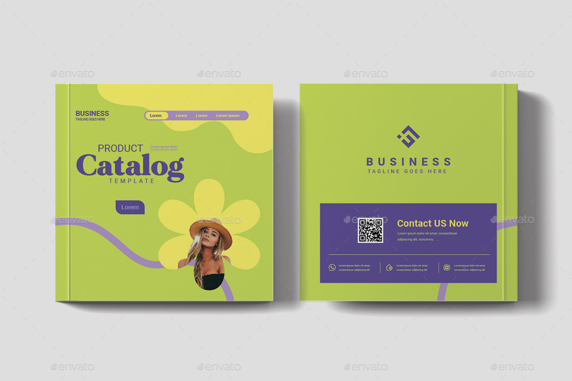 Square Product Catalogue Template, Print Templates | GraphicRiver