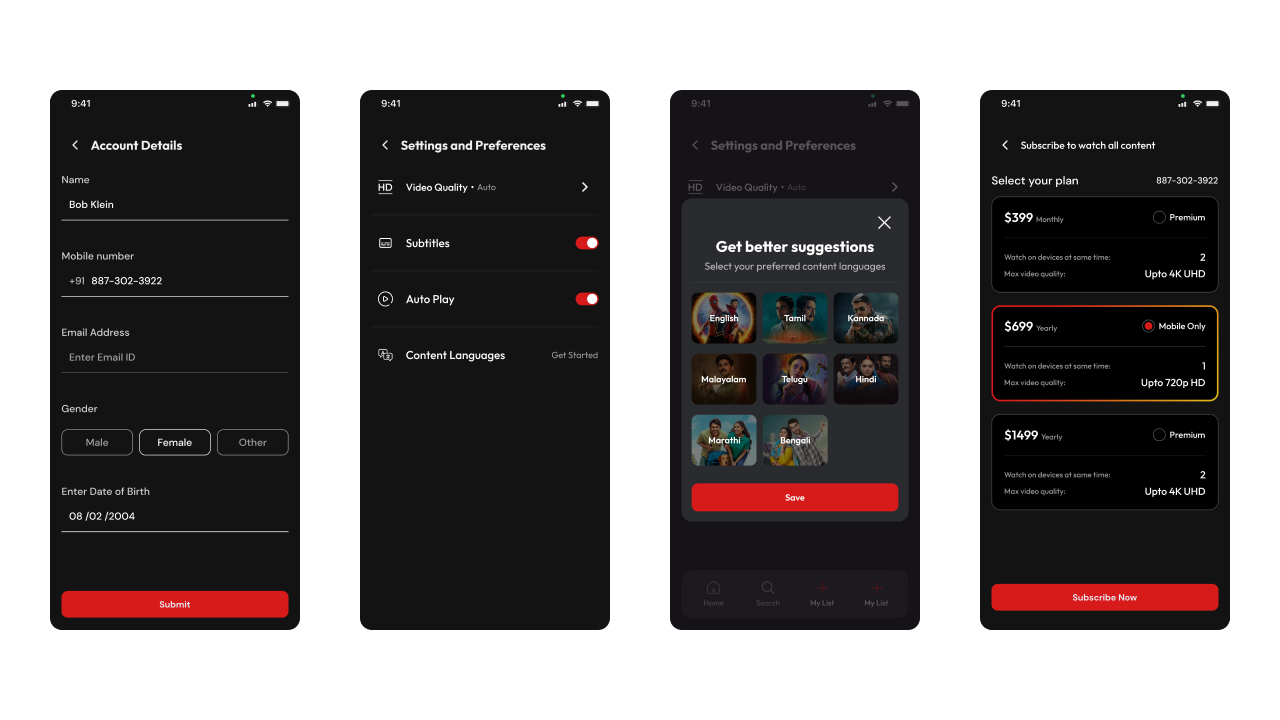 Prime Video Streaming Flutter App UI Kit by thefuturelens | CodeCanyon