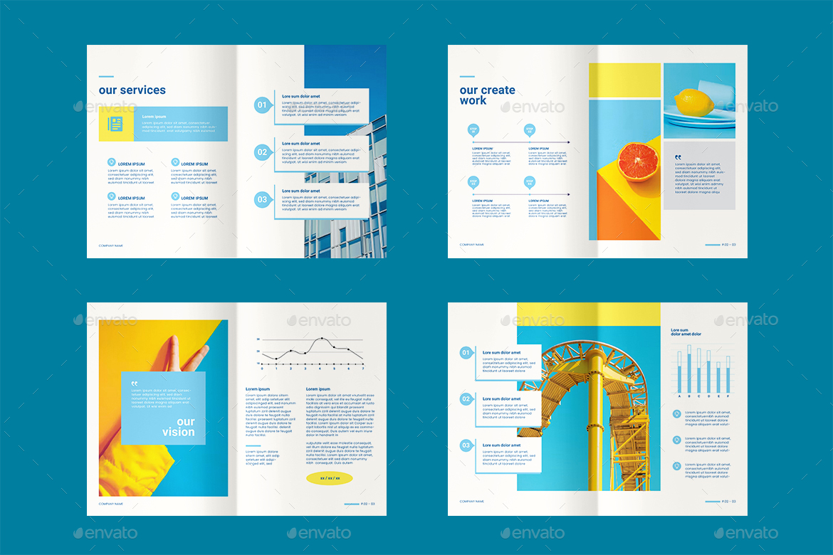 A4 Company Profile, Print Templates | GraphicRiver