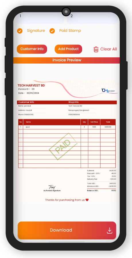 Quick Invoice Generator - Billing Manager, Simple Invoice Generator by ...