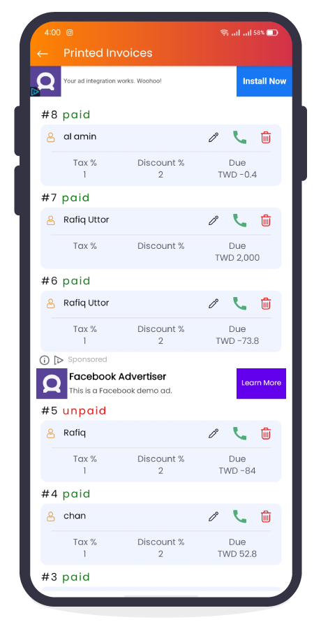 Quick Invoice Generator - Billing Manager, Simple Invoice Generator by ...