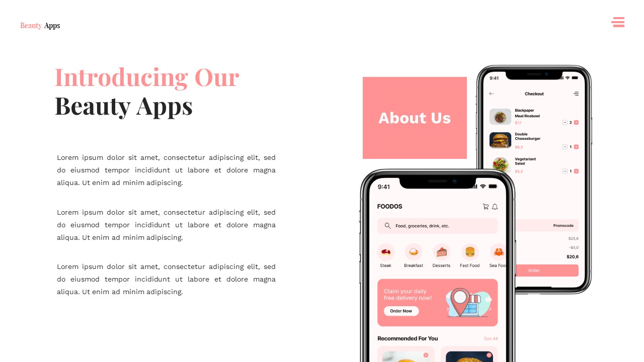 Beauty Apps - Mobile App Powerpoint Templates, Presentation Templates