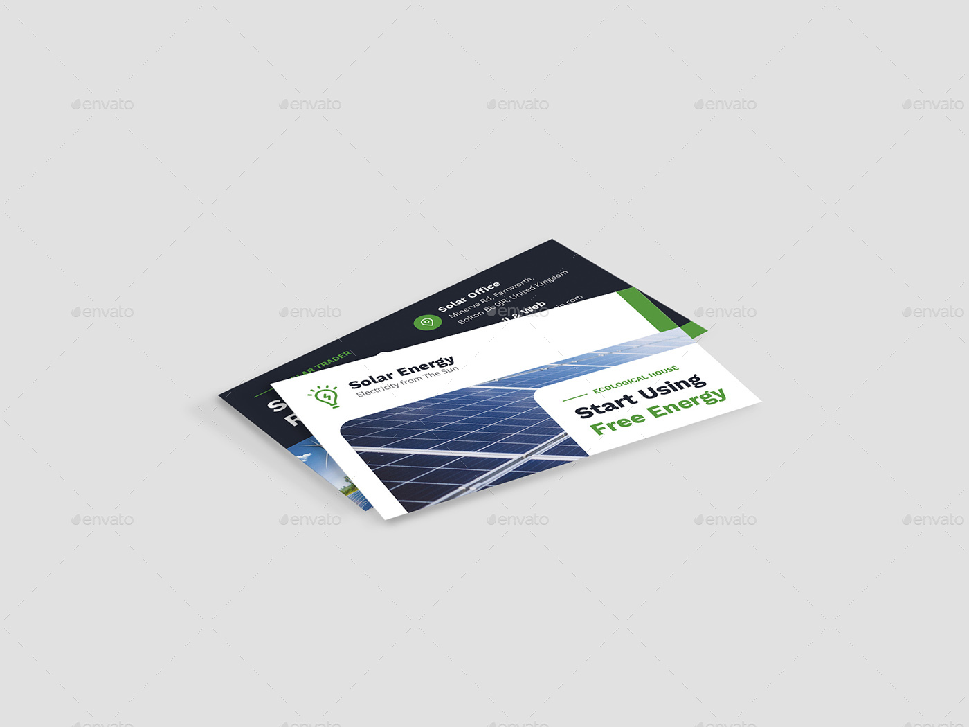 Solar Energy Business Card Template, Print Templates | GraphicRiver