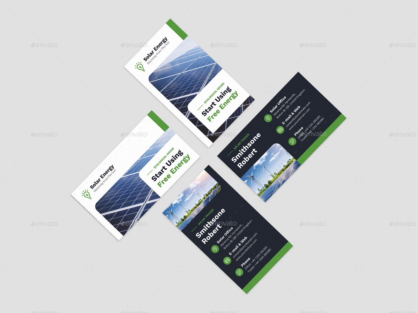 Solar Energy Business Card Template, Print Templates | GraphicRiver