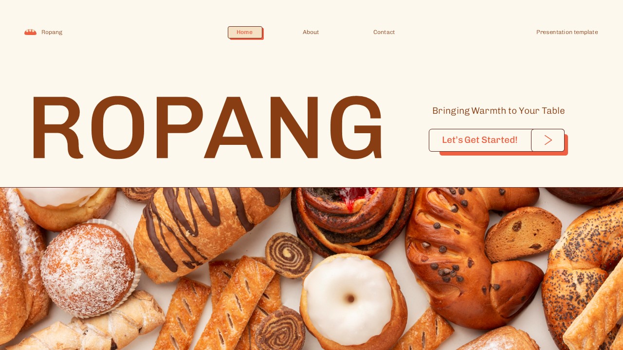 Cream Orange Creative Bakery Shop Business Plan Presentation ...