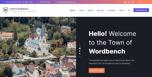Wordbench - Municipal & Local Government WordPress Theme by LSVRthemes