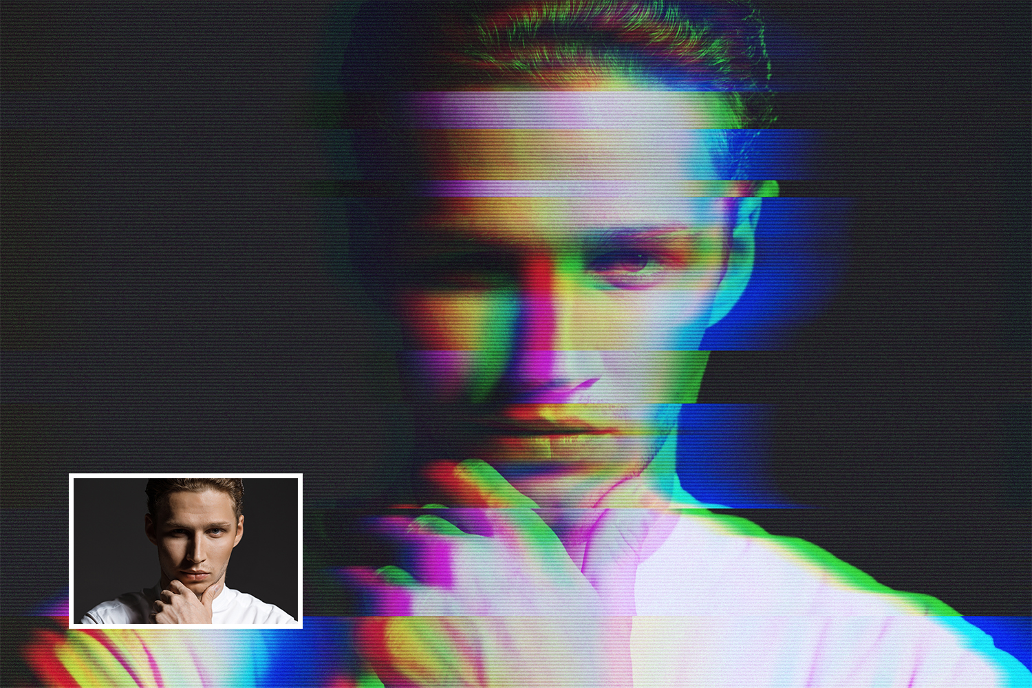 Ghost Glitch Photo Effect, Add-ons | GraphicRiver