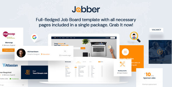 Jobber - Job Board HTML5 Template by Potenzaglobalsolutions | ThemeForest