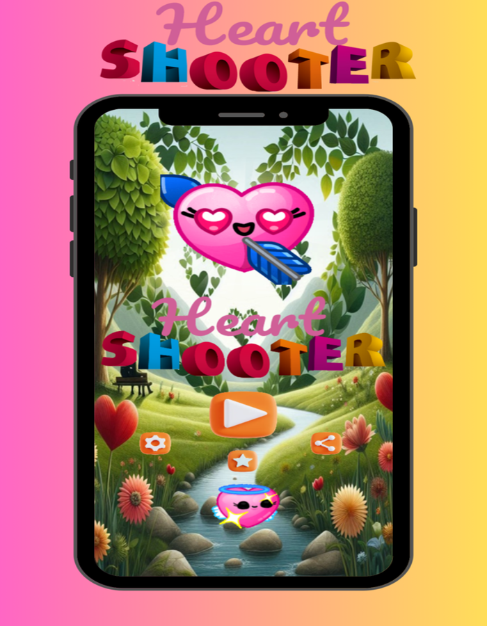 Heart Shooter Game - Android Studio Project with AdMob Ads by SoryMohajer