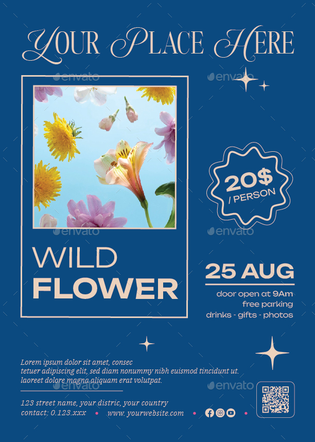 Flower Festival Flyer, Print Templates | GraphicRiver