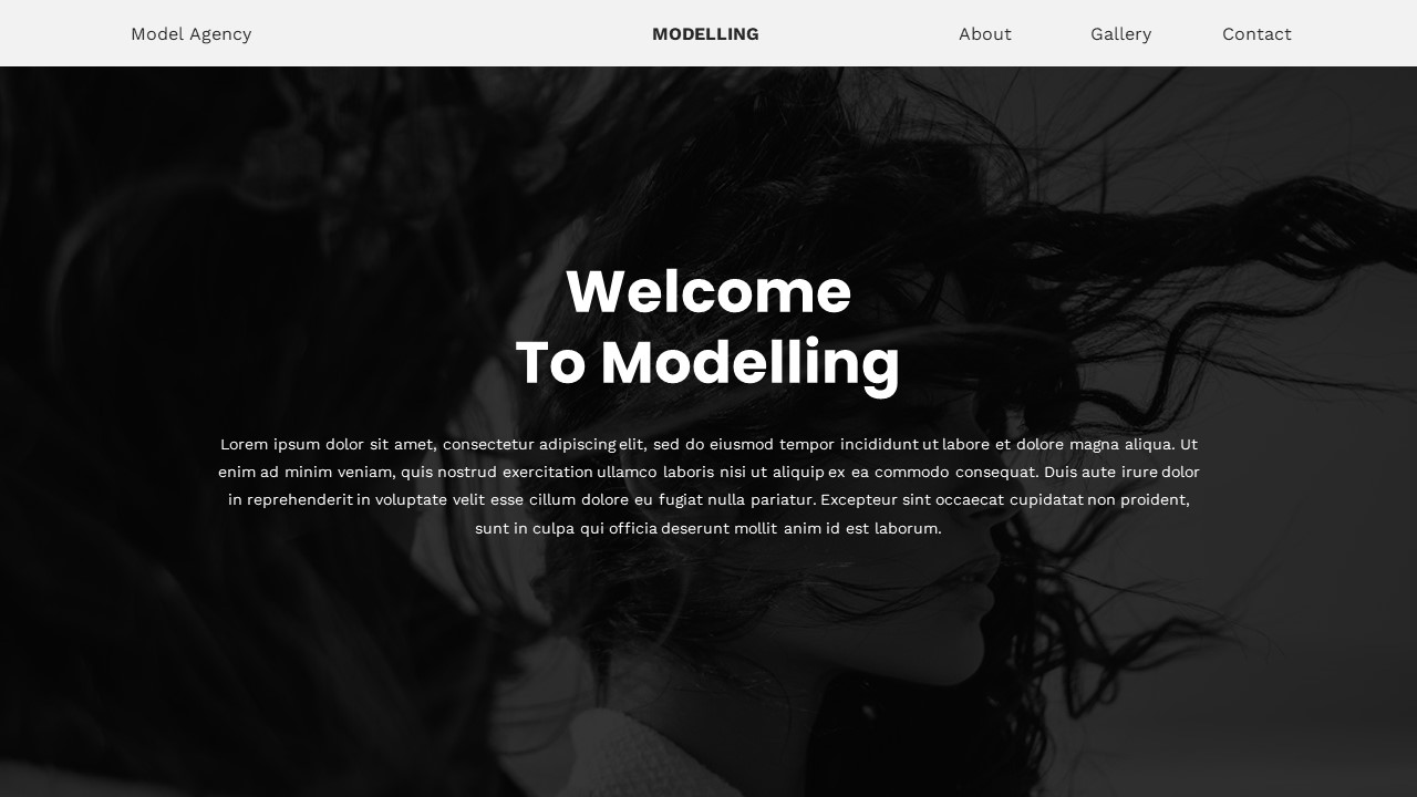 Modelling - Model Agency Keynote Templates, Presentation Templates