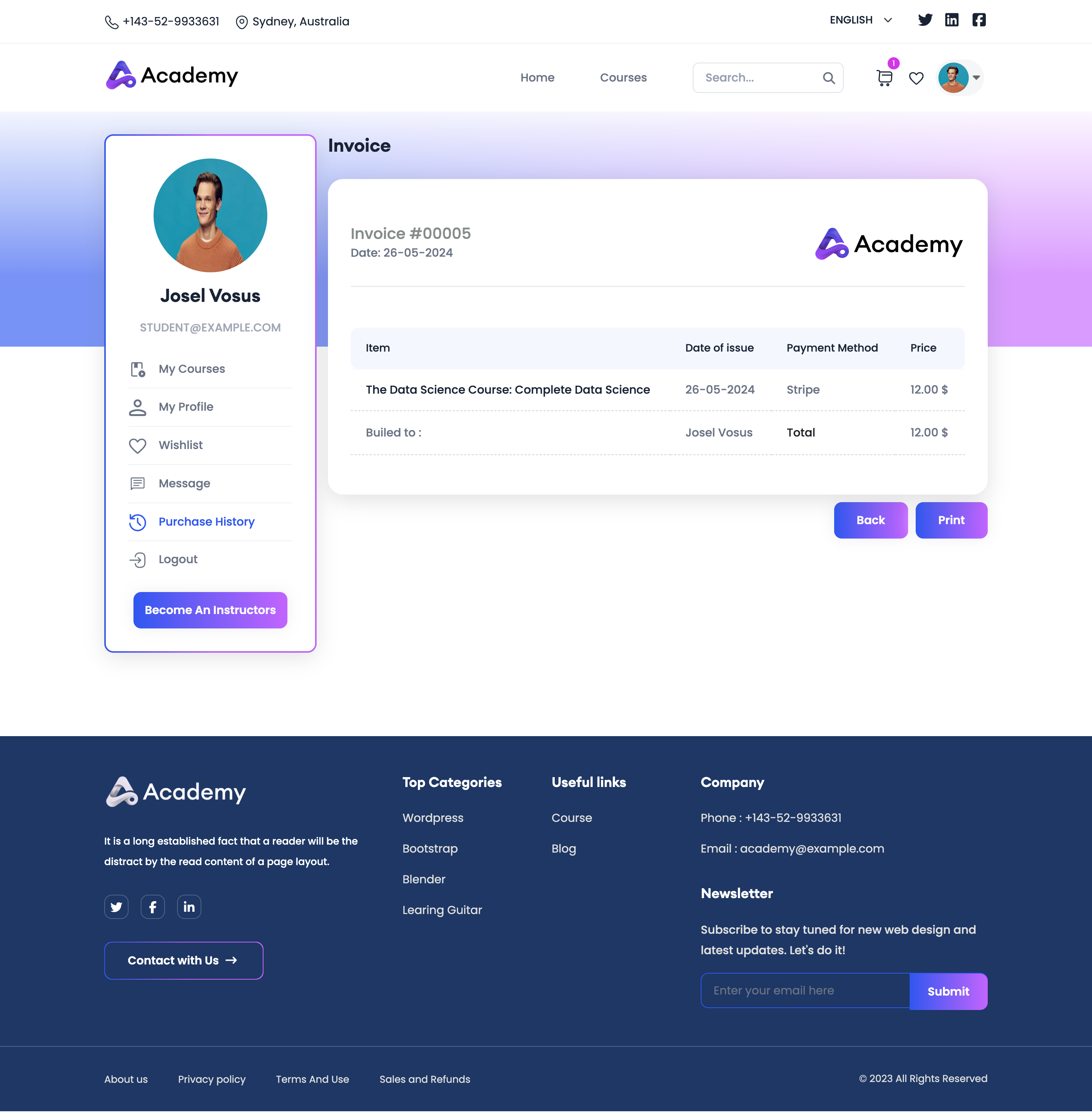 Academy LMS Laravel Learning Management System by Creativeitem | CodeCanyon