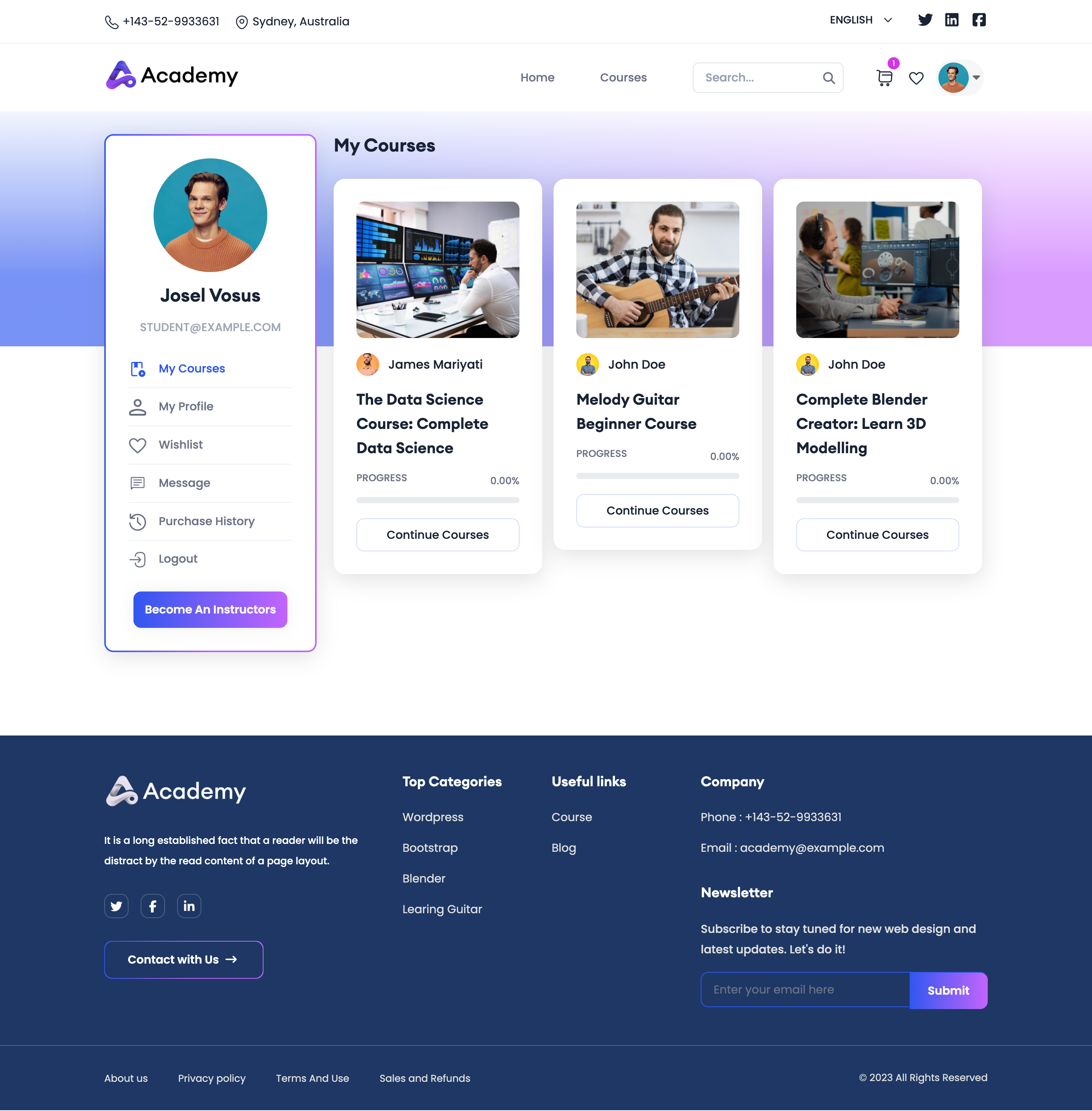 Academy LMS Laravel Learning Management System by Creativeitem | CodeCanyon