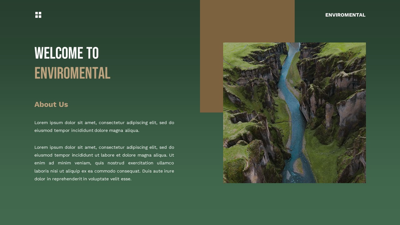 Enviromental - Nature Google Slide Templates, Presentation Templates