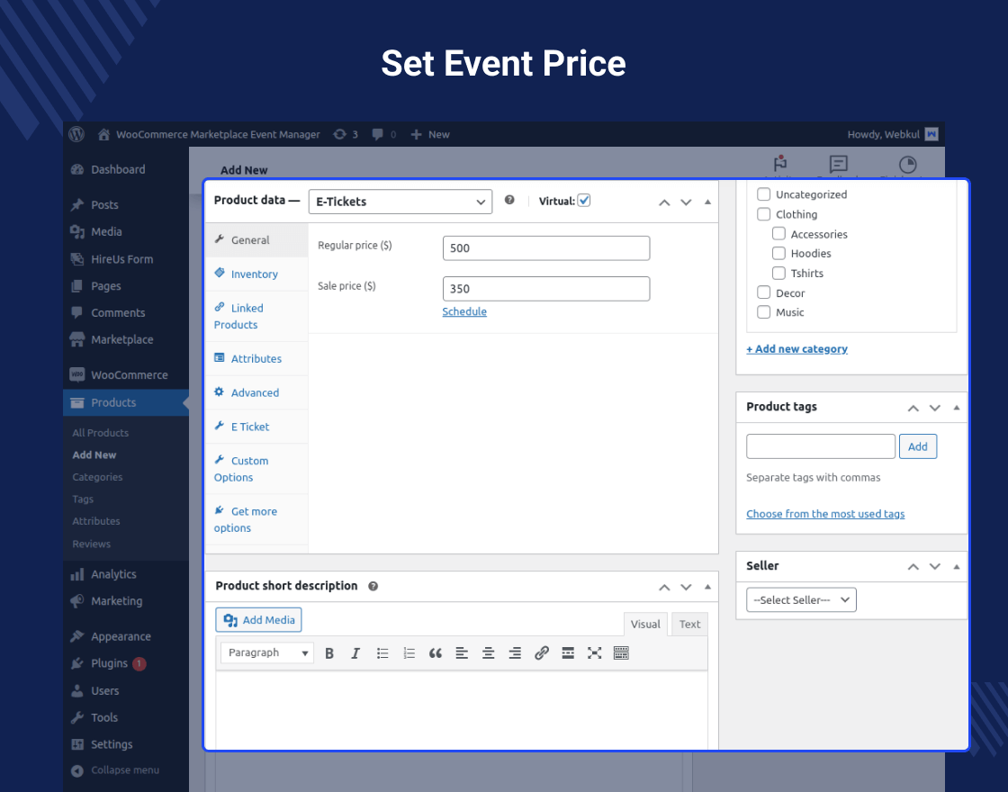 Marketplace Event Manager for WooCommerce by Webkul | CodeCanyon
