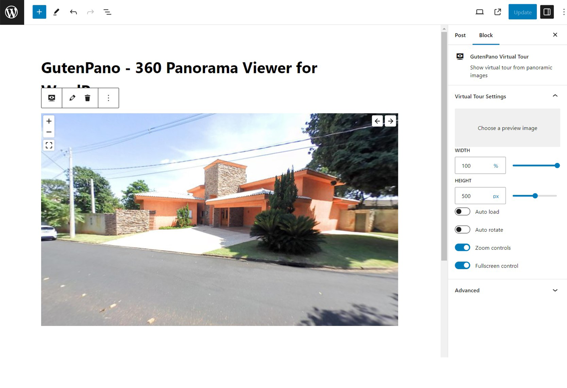 GutenPano - 360 Panorama Viewer for Gutenberg by Avirtum | CodeCanyon
