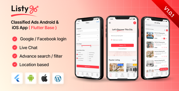 Listygo – Directory Android & iOS App by RadiusTheme | CodeCanyon
